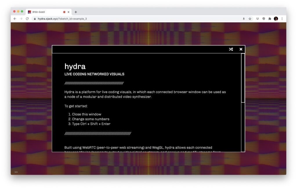 Hydra Tutorial - A Beginners Guide to Live Coding Visuals - CLIP